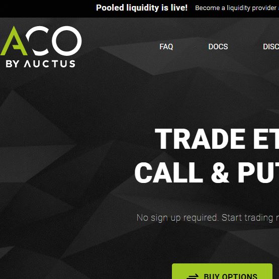 ACO - the tokenized options | DAPP.EXPERT