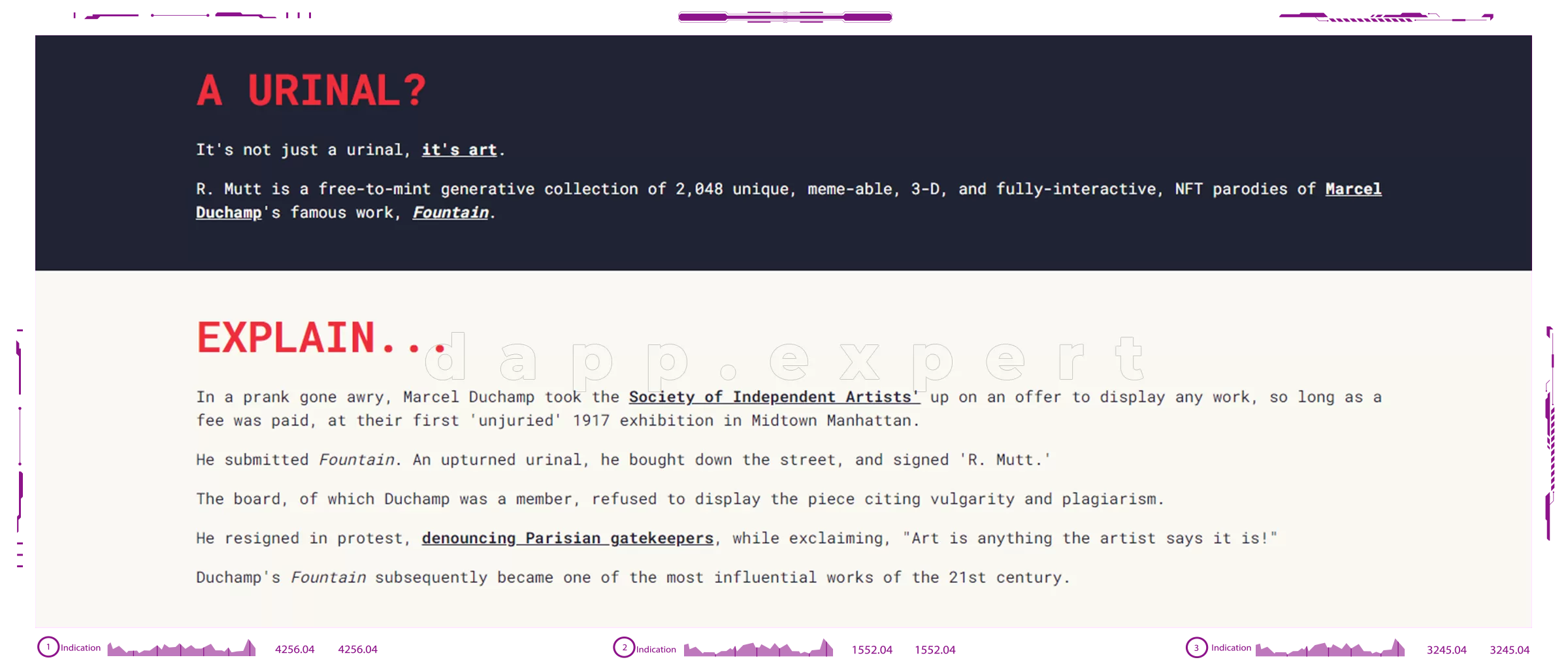 R. Mutt - platform on the ETH blockchain | DAPP.EXPERT