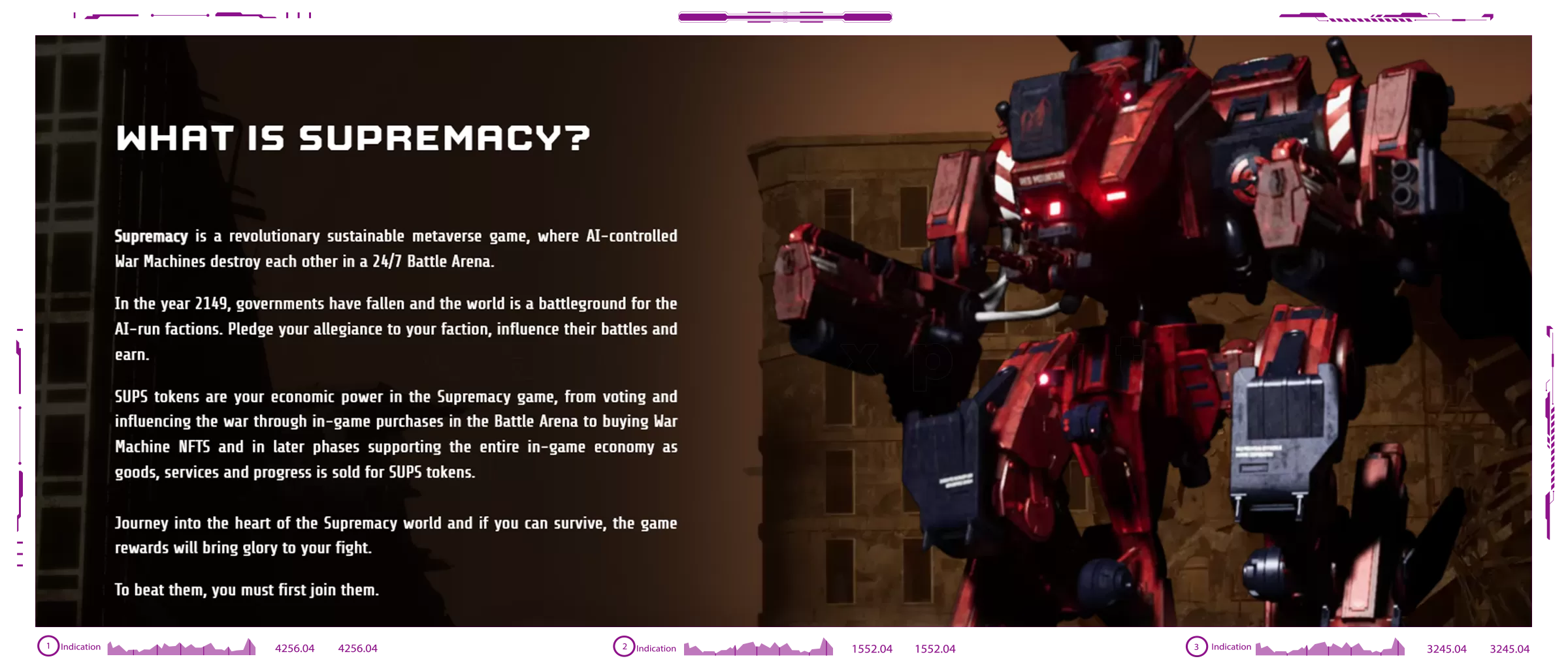 Supremacy - a project with fights and earning tokens | DAPP.EXPERT