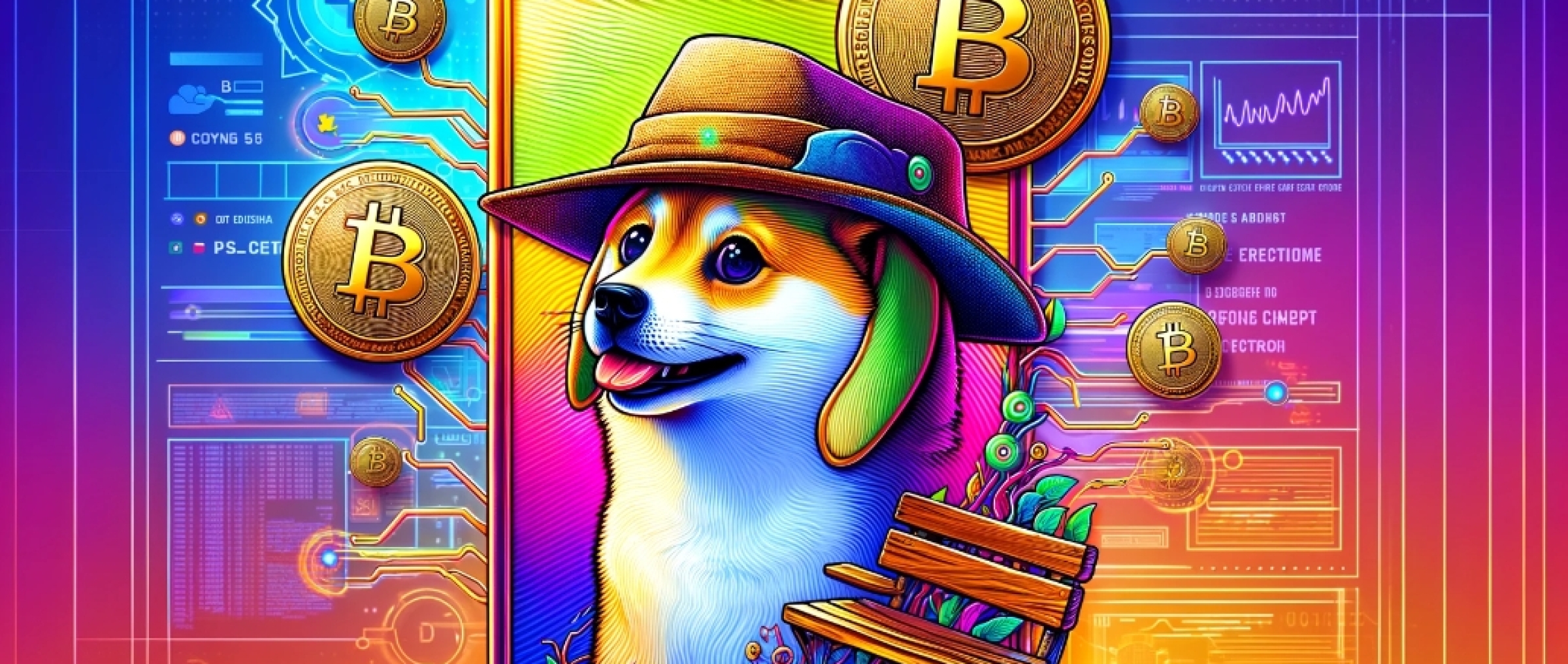 An NFT with a dog image from the memcoin Dogwifhat logo is ready to buy ...