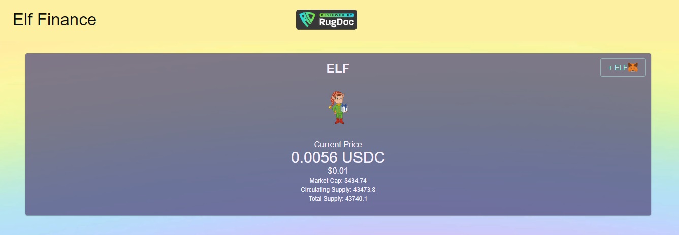Elf Finance - protocol for making money on the blockchain
